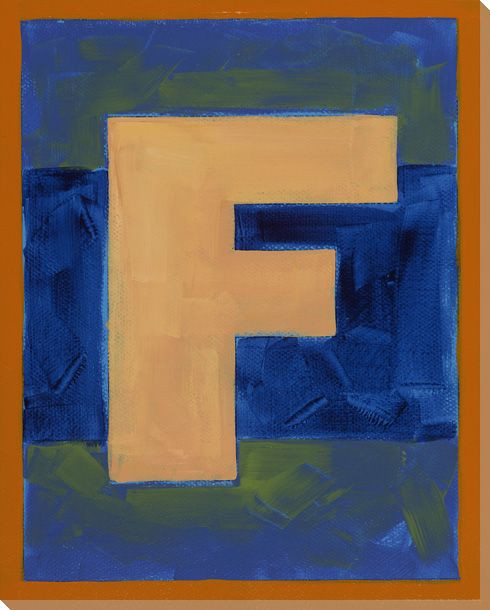 Constructing Letter Block Wrapped Canvas Giclee Art Print Wall Art ...