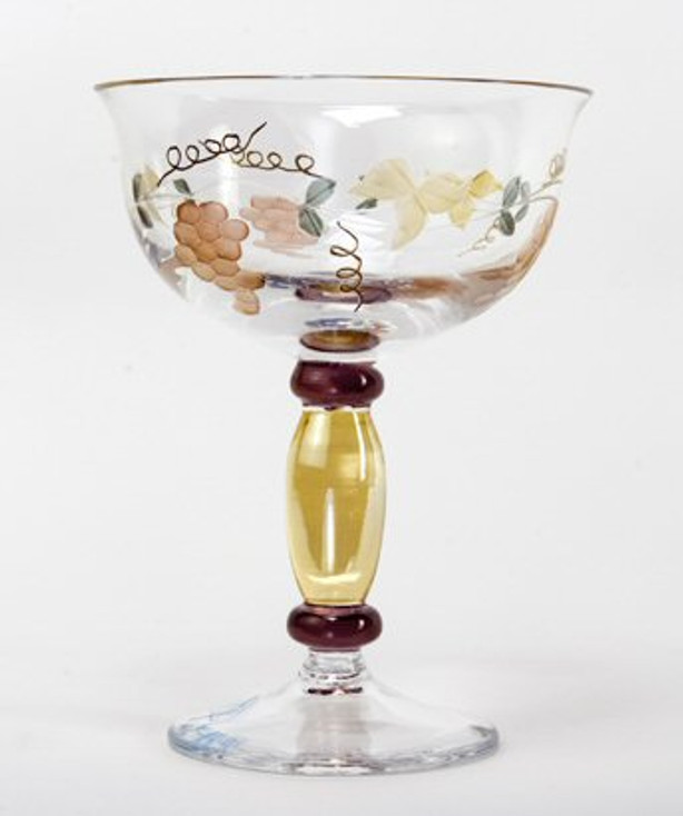 Georgio Romanian Crystal Champagne Glasses, Set of 4 - Stemware - Drinkware