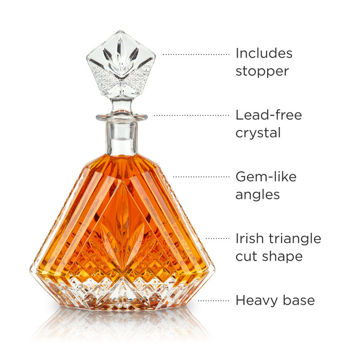 Irish Cut Whiskey Decanter by Viski - Barware
