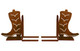 Cowboy Boots Metal Bookends | Rustic Western Style Accent