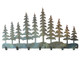 Pine Tree Forest Metal Wall Key Rack | Woodland Lodge Key Rack
