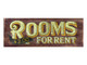 Customizable Rooms for Rent Vintage Style Wooden Sign - Personalized ...
