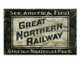 Customizable Great Northern Railway Vintage Style Wooden Sign ...