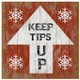 Customizable Keep Tips Up Ski Vintage Style Wooden Sign - Personalized ...