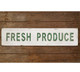 Fresh Produce Embossed Metal Sign - Novelty Sign