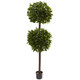 6' Silk Sweet Bay Double Ball Topiary - Artificial Trees - Silk Trees