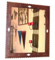Choice Southwest Diamond Metal Wall Mirror | Tribal Desert Design