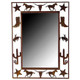 Rodeo Metal Wall Mirror | Cowboy Western Home Accent
