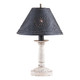 Americana Black Butcher's Wood Table Lamp with Punched Chisel Pierced ...