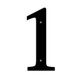 12" High Medium Black Metal House Number - Outdoor Sign