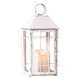 Rustic Table Lantern in Rustic White - Candle Holder