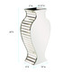 Beveled Mirrored Panel Curvy Tall Vase - Decorative Accessories