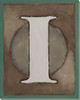 Block Letter I Wrapped Canvas Giclee Print Wall Art | Font Inspired ...