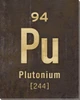 Plutonium - Periodic Table of Elements Wrapped Canvas Giclee Art Print ...