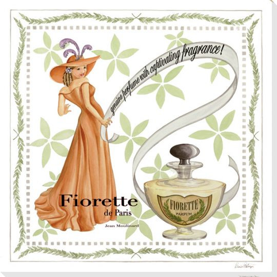 Fiorette Perfume Wrapped Canvas Giclee Print Wall Art | Style Wall ...