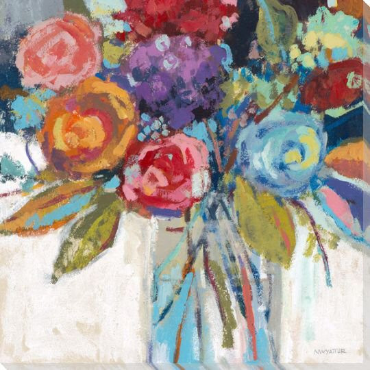 Remember Flowers I Wrapped Canvas Giclee Print Wall Art | Bloom Wall Decor