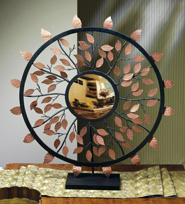 Black and Gold Colonial Convex Wall Mirror - Wall Decor - Dessau Home ...