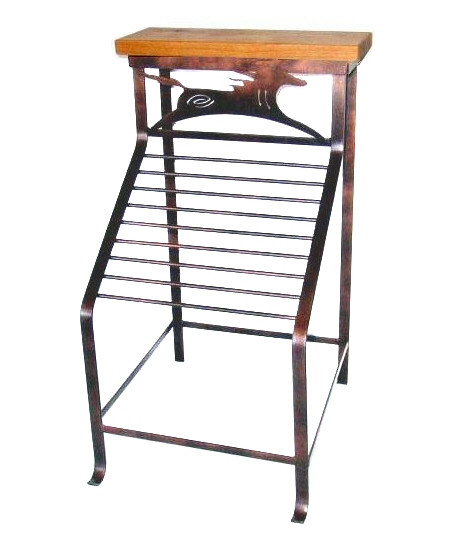 Choice Western Vertical Metal Magazine Rack, 66 Designs - Magazine Holder