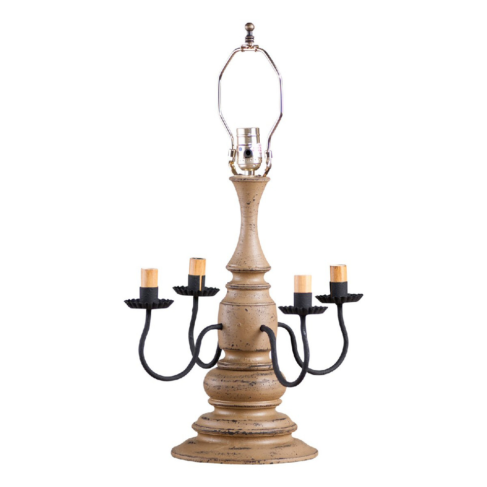 Americana Pearwood Harrison Table Lamp Base - Rustic Lighting