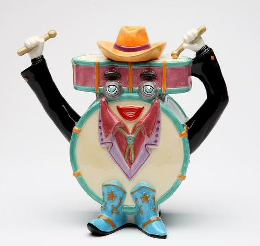 Country Drum Ceramic Teapot - Tableware - Appletree Design