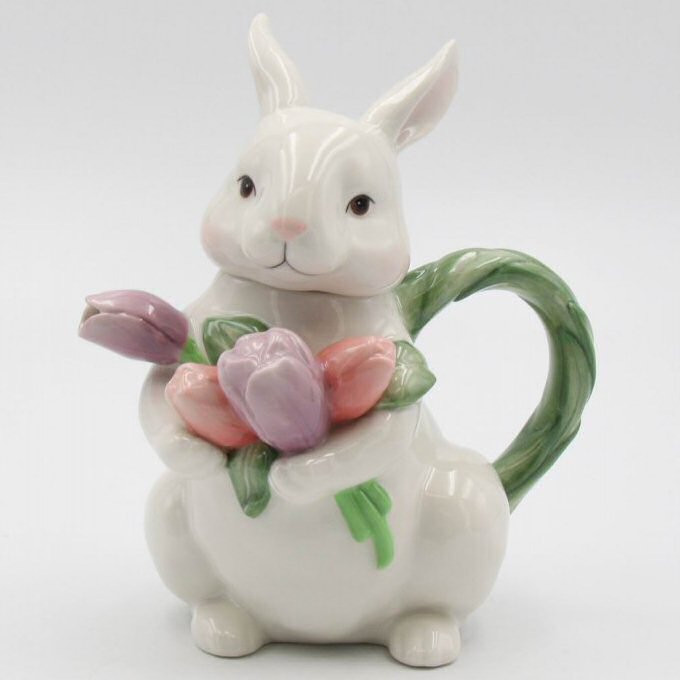 Bunny Rabbit Porcelain Teapot - Tableware - Cosmos