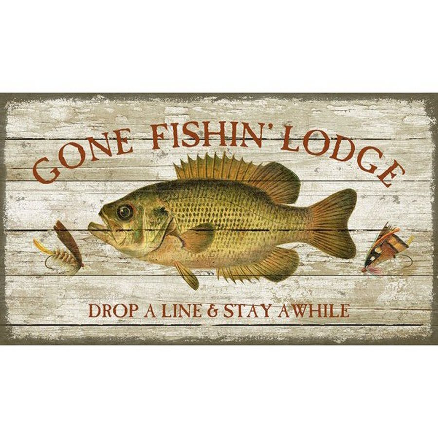 Shop Vintage Style Metal Fishing Signs - Personalized Antique Aluminum ...