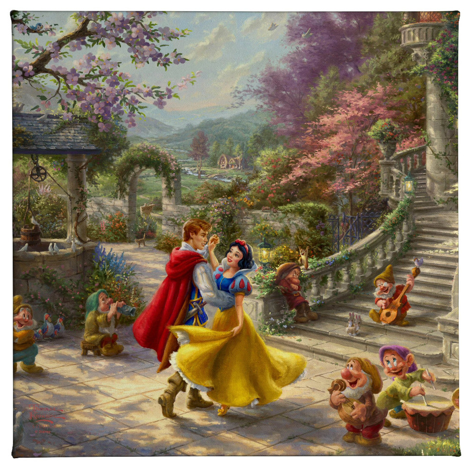 14" x 14" Disney Snow White and the Seven Dwarfs Wrapped Canvas Wall ...