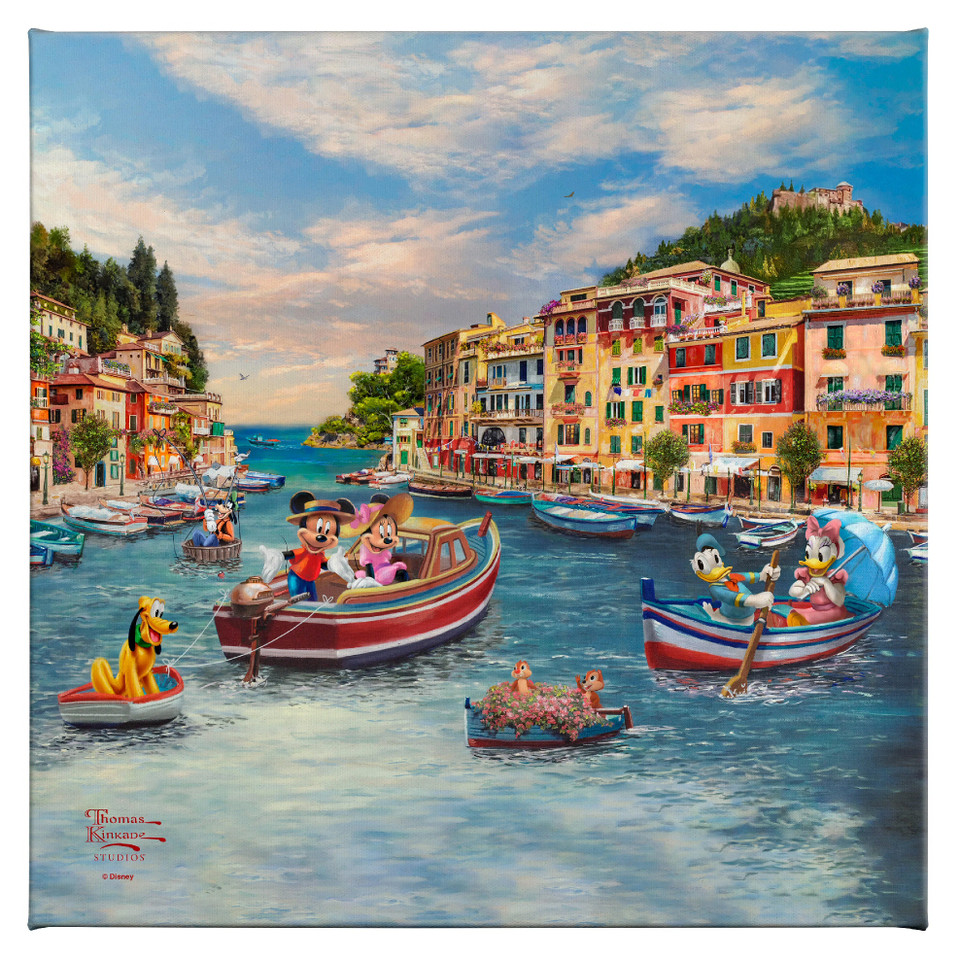 14" x 14" Disney Mickey & Minnie in the Outback Wrapped Canvas Wall Art ...