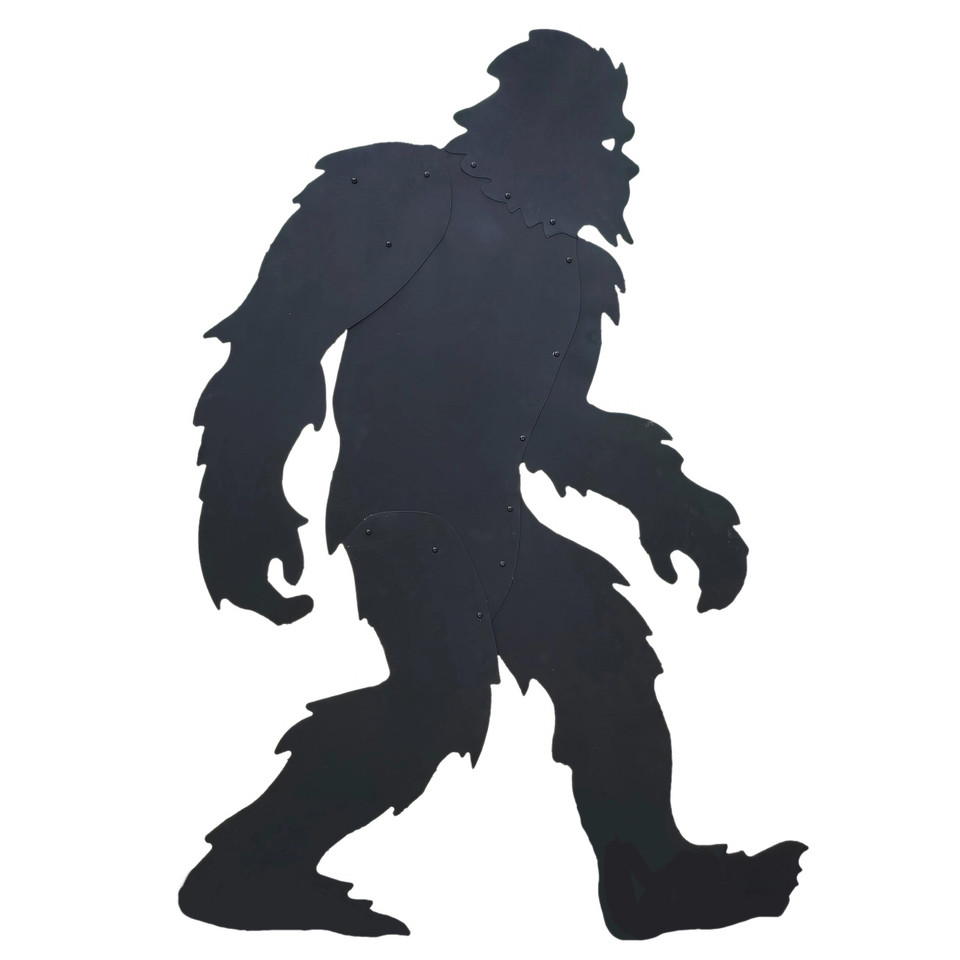 7' Giant Bigfoot Sasquatch Flipping Off Metal Yard Art | Bold Rustic ...