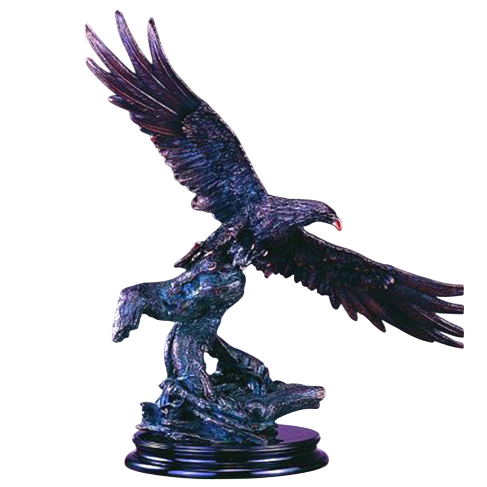 27" Soaring Eagle Taking Flight Statue | Bronze Sculpture | American ...
