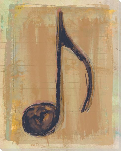 Musicality Double Note Wrapped Canvas Giclee Art Print Wall Art ...