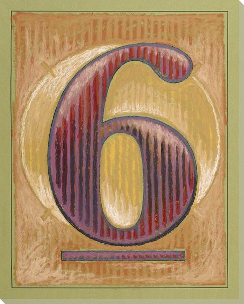 Block Number 5 Wrapped Canvas Giclee Print Wall Art | Contemporary ...