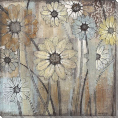 Sun Bleached Daisy Flowers Wrapped Canvas Giclee Print Wall Art ...