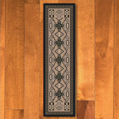 2' x 8' Double Cross Sandman Southwest Rectangle Runner Nylon Area Rug ...