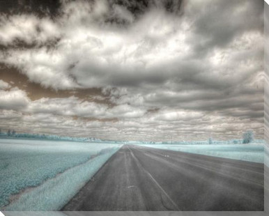 Open Road Wrapped Canvas Giclee Art Print Wall Art | Natural Scenery ...