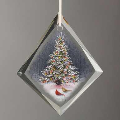 Christmas Tree Tear Drop Glass Christmas Tree Ornament - Christmas ...