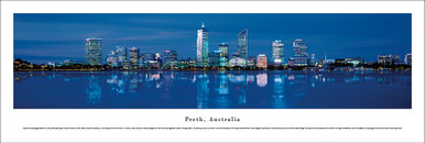 Perth, Australia Skyline Panoramic Wall Art Print | Metropolitan Wall Decor