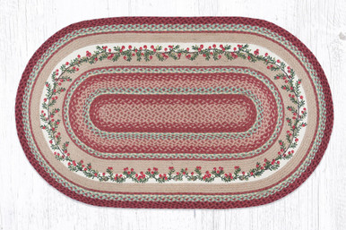 3' x 5' Cranberries Braided Jute Oval Rug by Harry W. Smith - Floor Rug ...