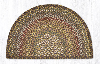 Fir Ivory Jute Slice Rug | Natural Lodge Entryway Decor