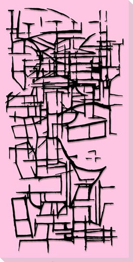 Scatter Wrapped Canvas Giclee Art Print Wall Art | Modern Abstract Decor