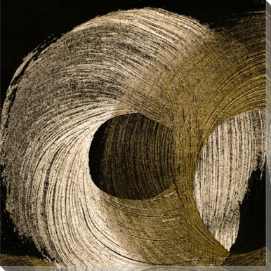 Gold Revolution IV Wrapped Canvas Giclee Art Print Wall Art | Circle ...