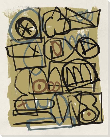 Carefree Choas 2 Wrapped Canvas Giclee Art Print Wall Art | Abstract ...