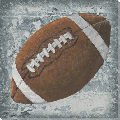 Grunge Sporting II Football Wrapped Canvas Giclee Art Print Wall Art ...