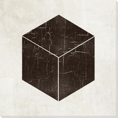 Bold Shapes Cube Wrapped Canvas Giclee Art Print Wall Art | Graphic ...