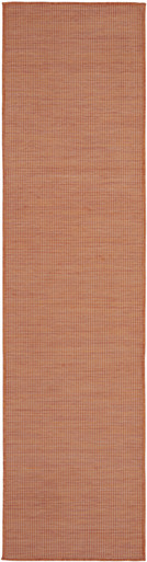 2' x 8' Rust Power Loom Runner Rug