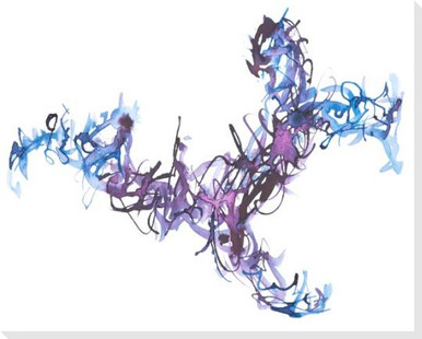 Substain Wrapped Canvas Giclee Art Print Wall Art | Modern Abstract ...