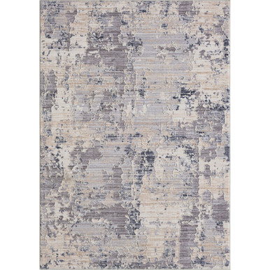 8' x 10' Gray Abstract Area Rug