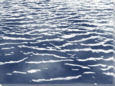 Blue Ripples VIII Wrapped Canvas Giclee Art Print Wall Art | Beach Wall ...