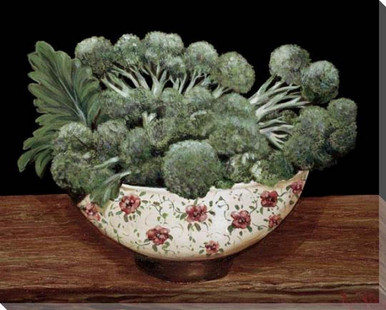 Broccoli Wrapped Canvas Giclee Art Print Wall Art | Garden Harvest Wall ...