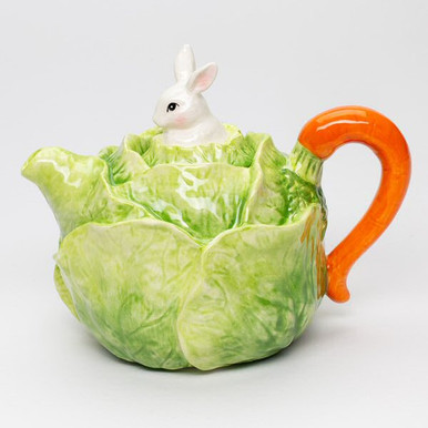 Springtime Bunny Porcelain Teapot - Tableware - Serveware - Cosmos